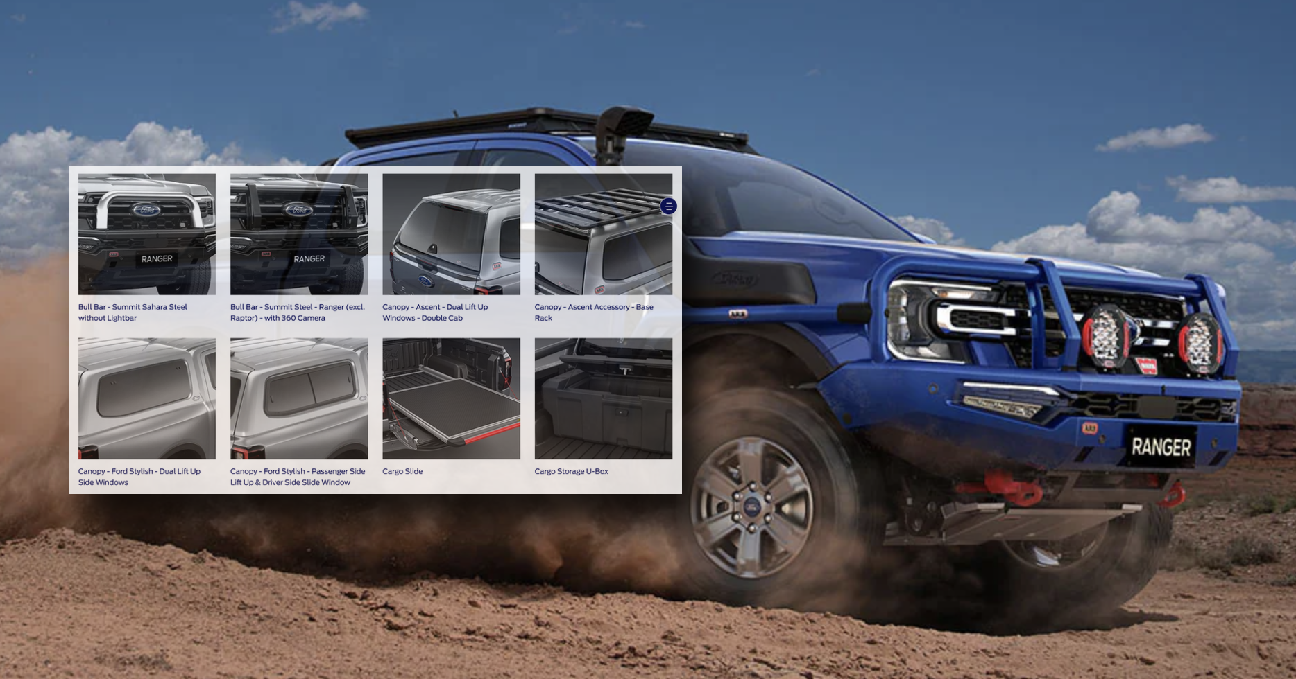 2022 Ford Ranger Wildtrak Accessories