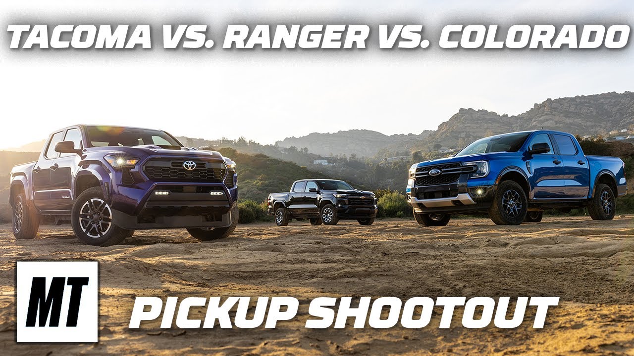 Mid-Size Pickups Throw Down: 2024 Ranger XLT vs. Tacoma TRD Sport 4x4 ...
