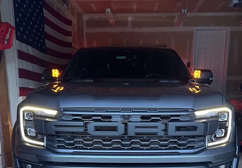 Ditch Lights Installed with Amber Backlight | Ranger6G - 2024+ Ranger ...