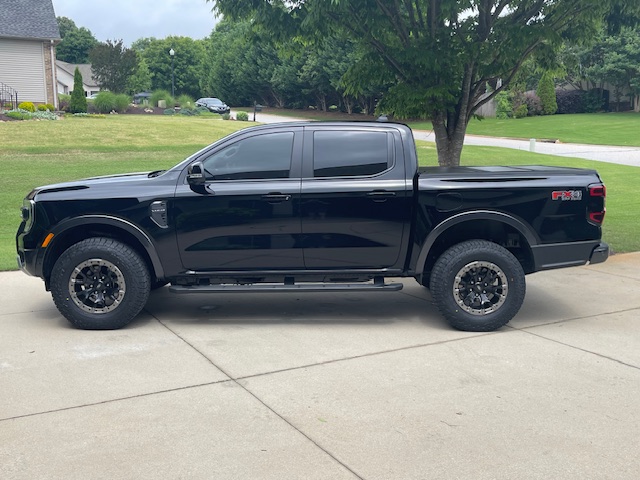 New 2024 Ranger Lariat FX4 Wheels and Tires (Falken Wildpeak A/T-4 265 ...