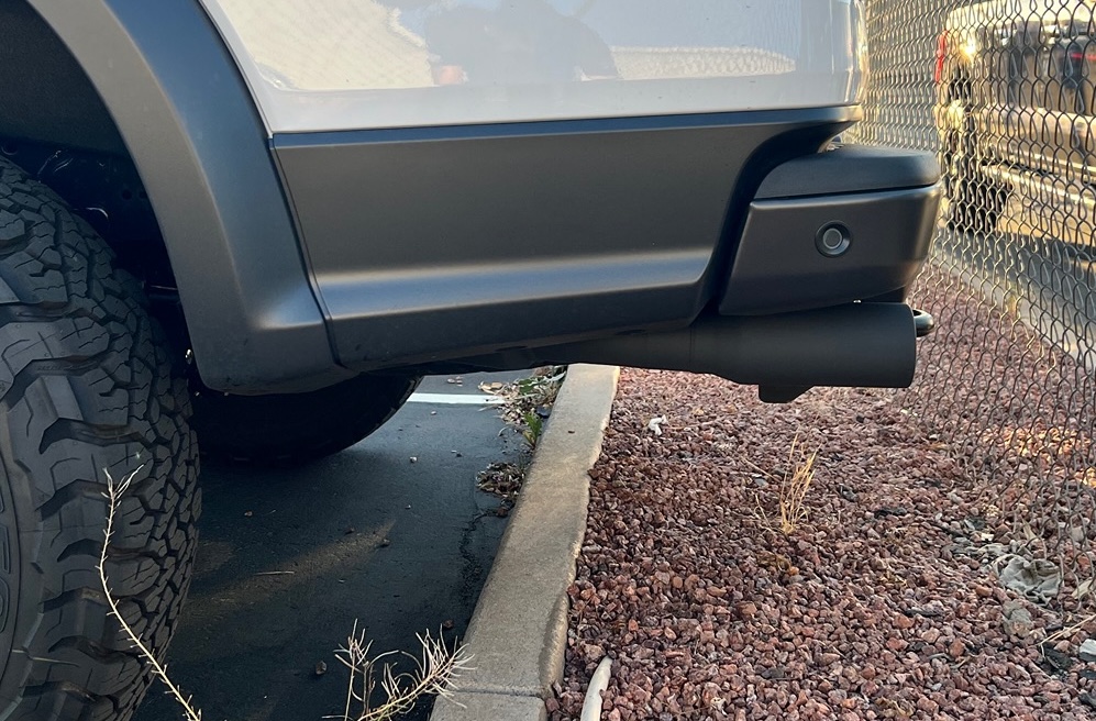 Blacked out exhaust tips on Ranger Raptor w/ ceramic exhaust paint ...