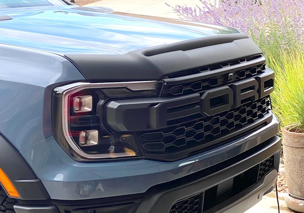 New Hood Protector / Deflector and Cab Spoiler Install on 2024 Ranger ...
