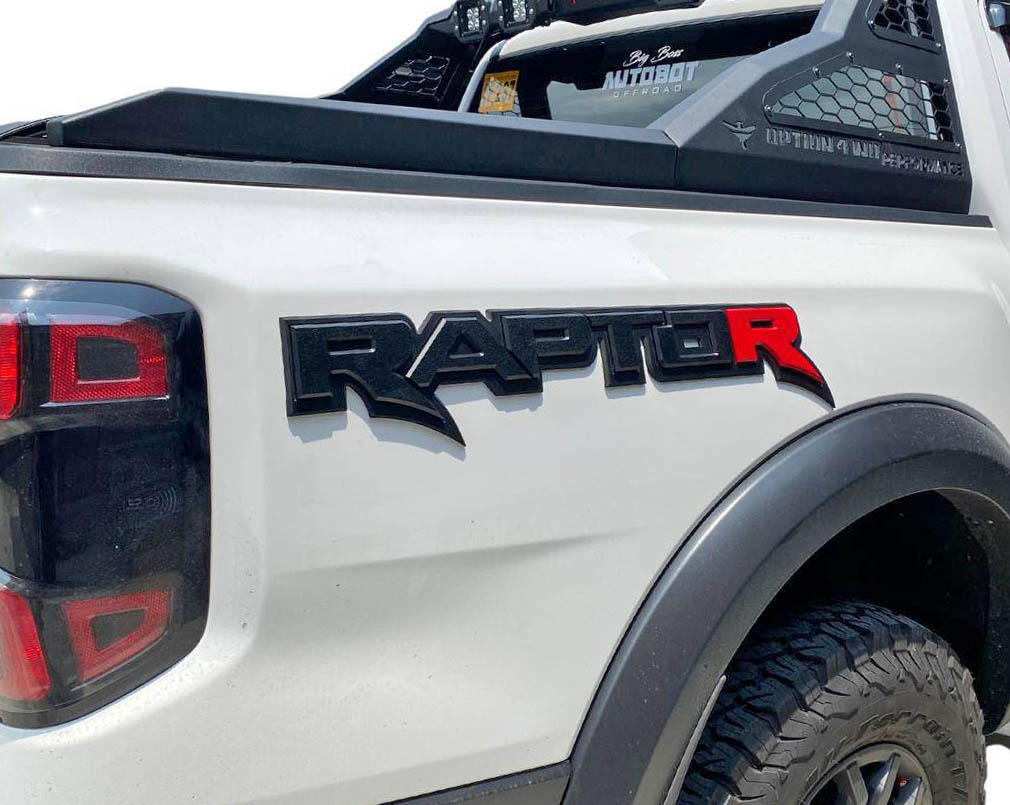 FORD RANGER RAPTOR - 3D EMBOSSED EMBLEM SIDE TUB | Ranger6G - 2024 ...