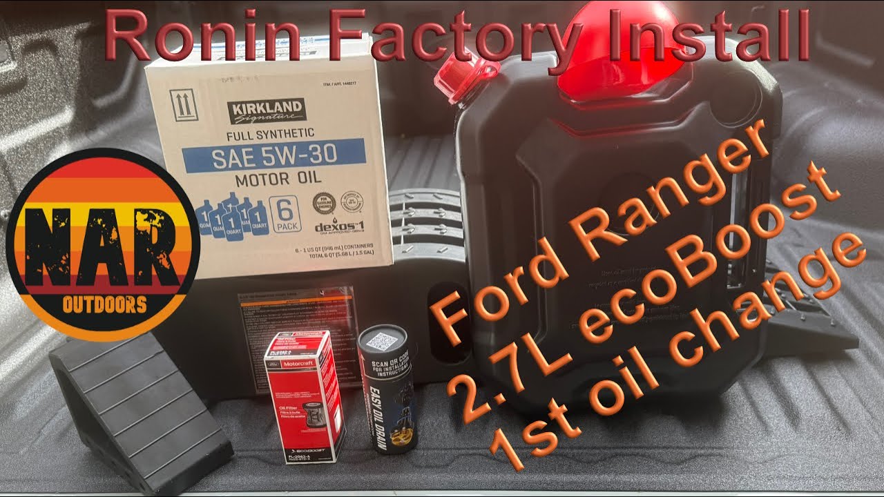 2.7L oil change + Ronin Factory Drain Plug install! | Ranger6G - 2024 ...