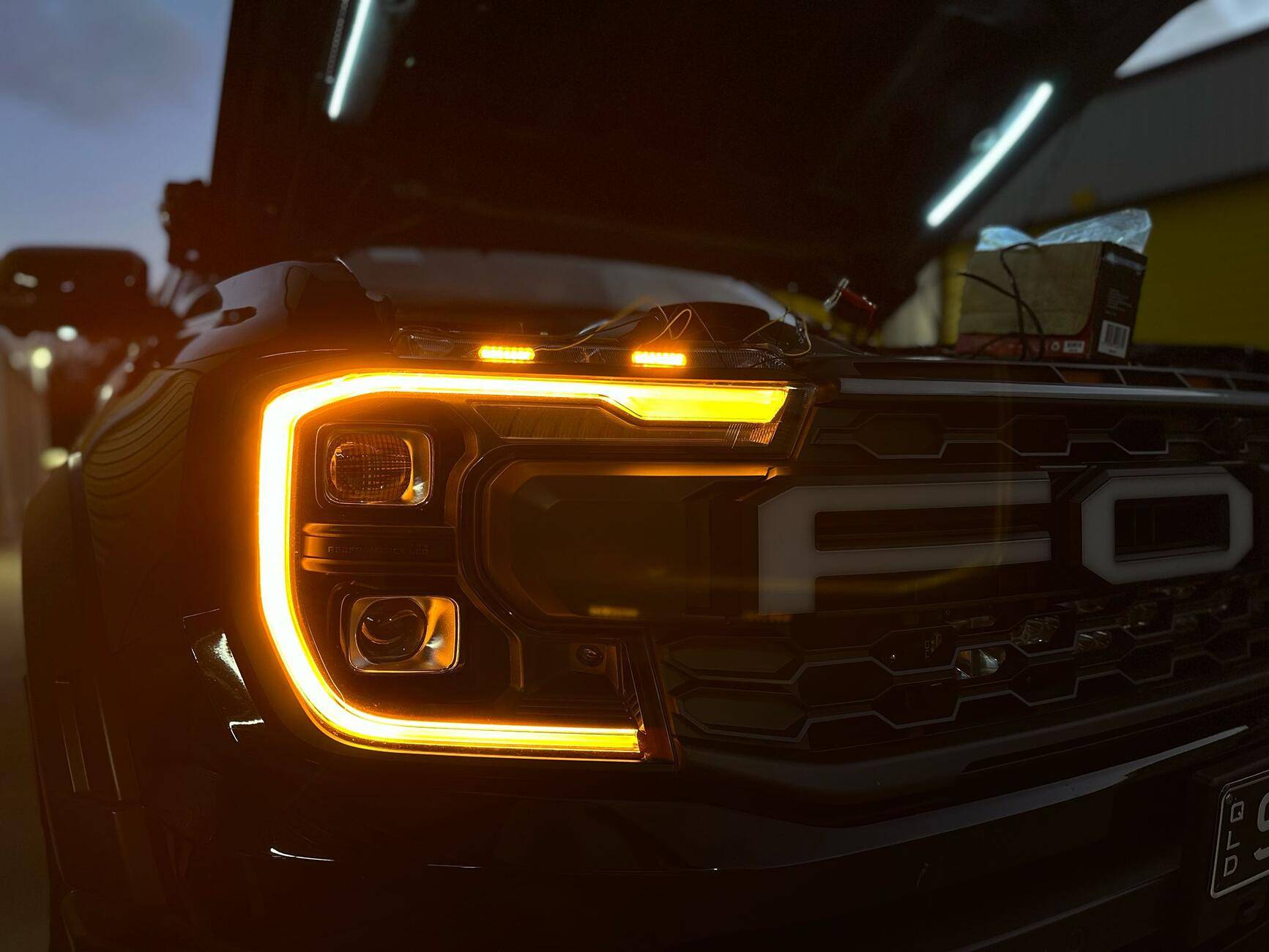 How Signature Lux's Amber Grille Light Looks Next to the Lava DRL ...