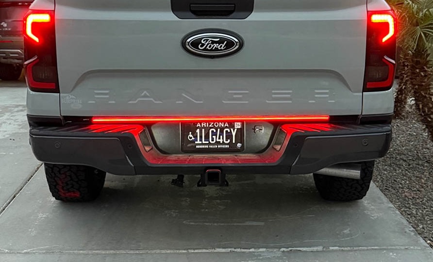 LED tailgate light bar installed (harness wiring diagram attached ...